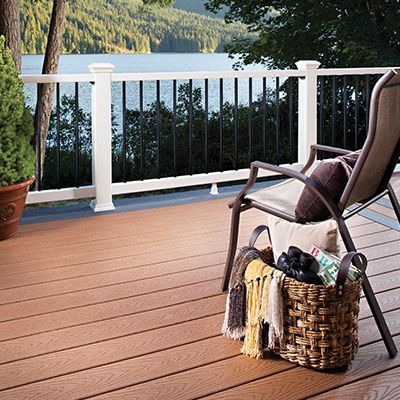 Shop Trex Select® Composite Decking in Saddle Select | Trex