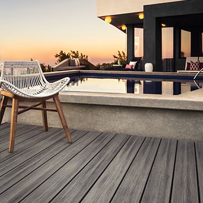 Shop Trex Transcend® Composite Decking in Island Mist | Trex