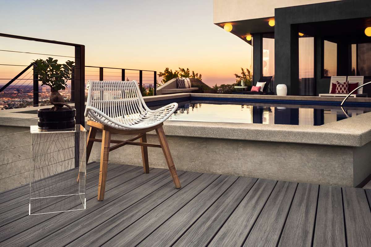 Trex Transcend Decking Island Mist Sunset Pool | Trex Trex Transcend Decking Island Mist Sunset Pool | Trex