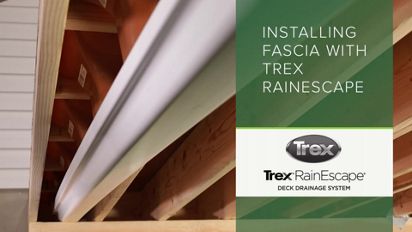 T Rex Under Deck Drainage System Trex RainEscape Deck Drainage System