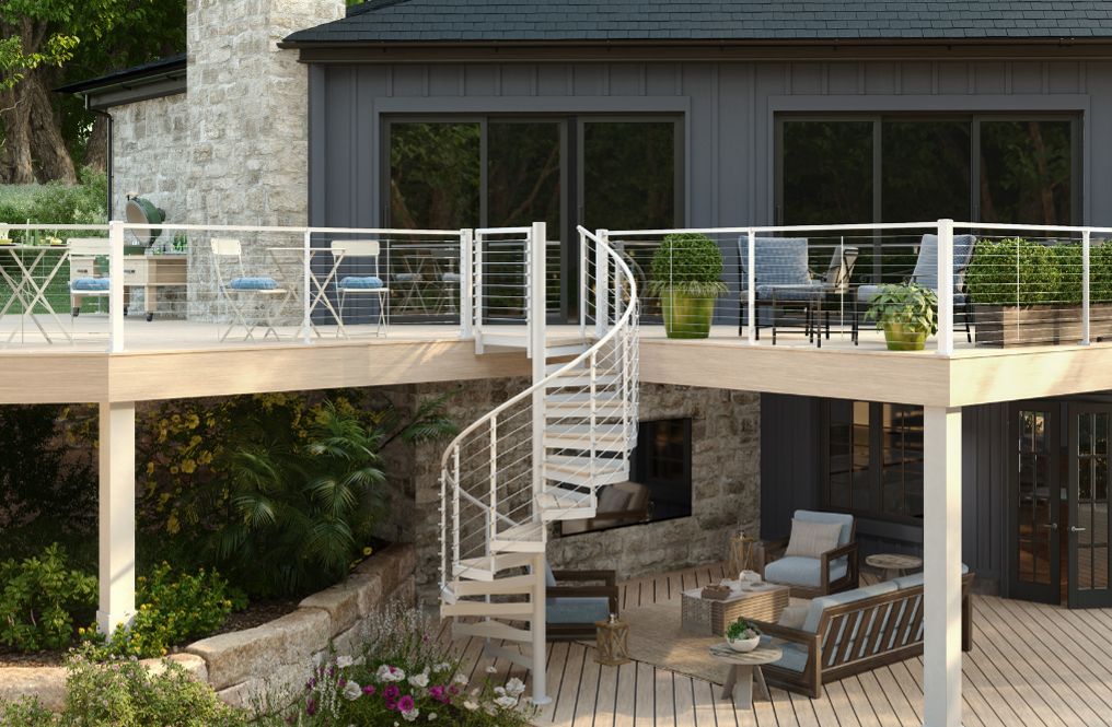 Trex® Spiral Stairs™ for Decks | Trex