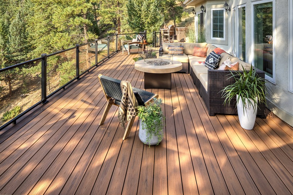 T Rex Deck With Fire Pit